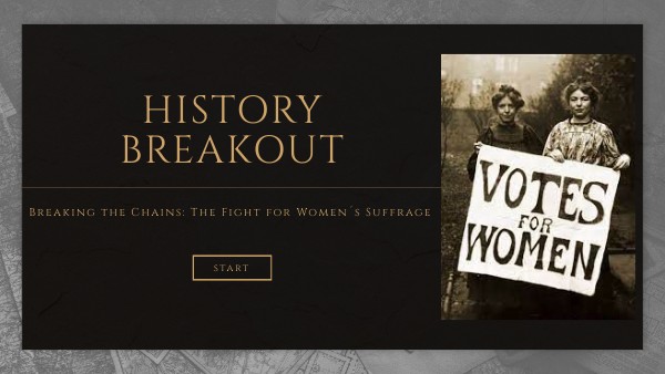 Suffragist Escape Room | Genially