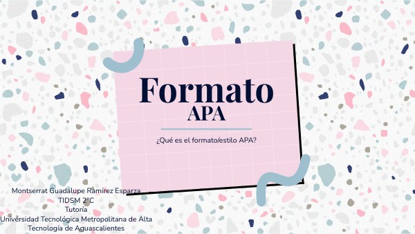 FORMATO APA | Genially