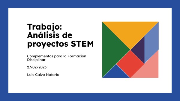 Análisis de proyectos STEM