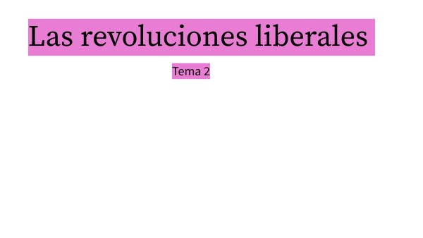 revoluciones liberales