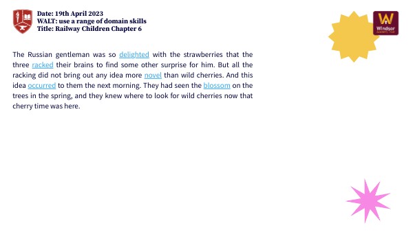 Railway Children Chapter 6 | Genially