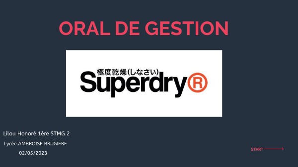Oral gestion Superdry | Genially