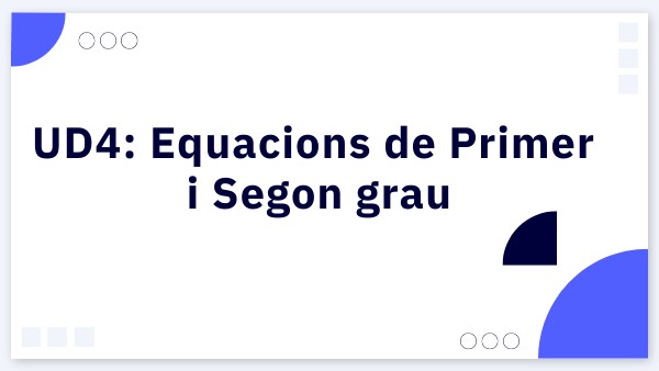 UD4: Equacions