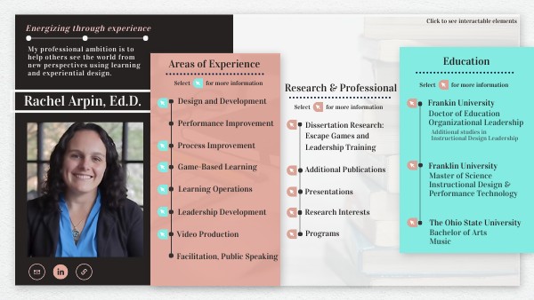 Rachel Arpin - Digital CV