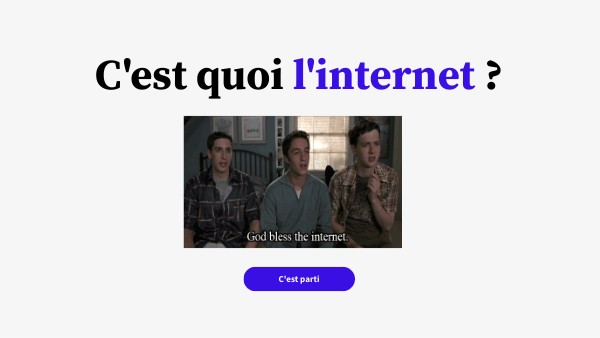 C'est quoi l'Internet