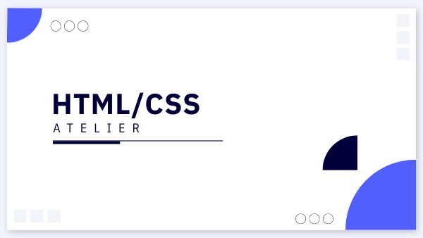 Atelier HTML/CSS | Genially
