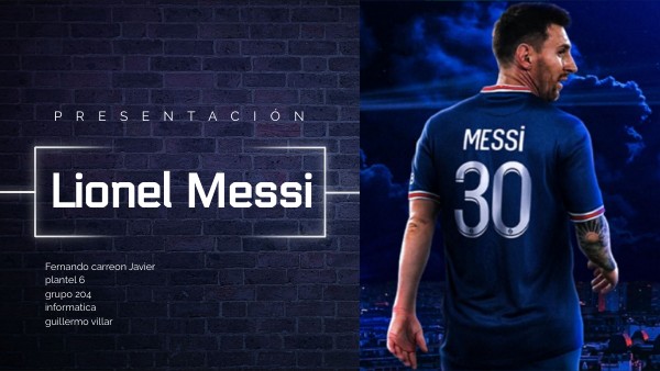 PRESENTACIÓN DE MESSI