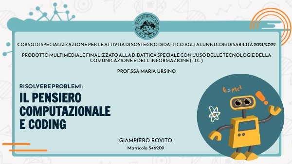 IL PENSIERO COMPUTAZIONALE E CODING | Genially