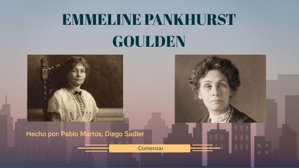 Emmeline Pankhurst goulden