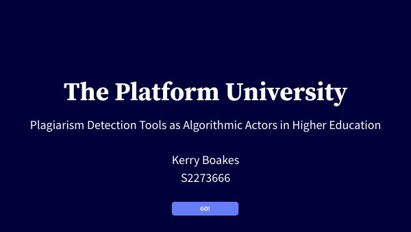 The Platform University