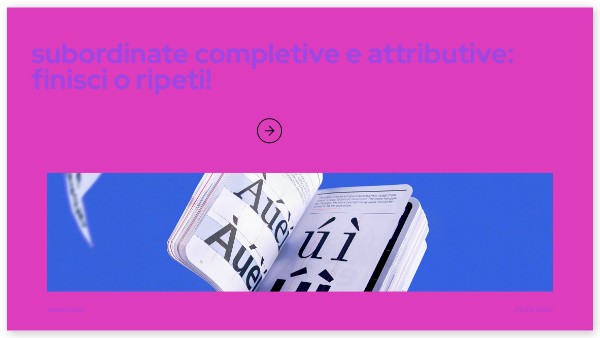 subordinate completive e attributive