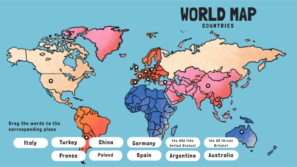 WORLD MAP COUNTRIES | Genially