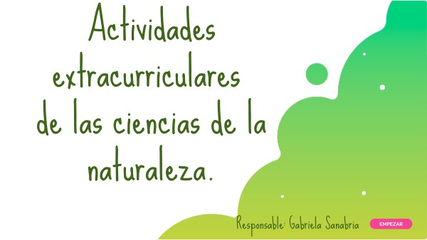 ACTIVIDADES EXTRACURRICULARES | Genially