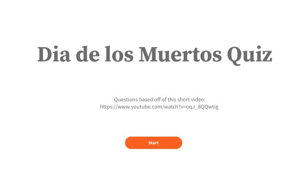 Dia de los Muertos Quiz