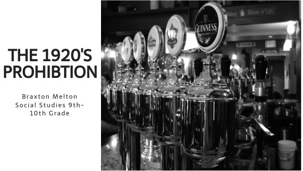 Guide through the Prohibition Era
