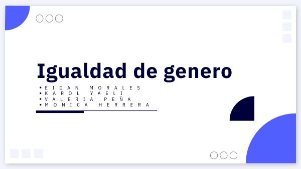 Igualdad de genero | Genially