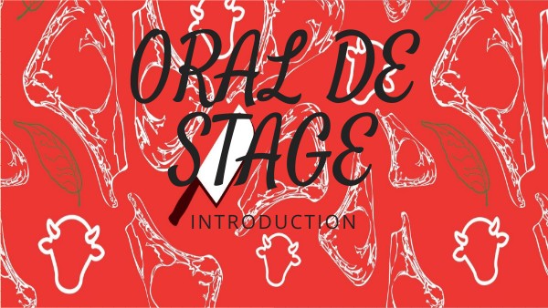 Oral de stage boucherie | Genially