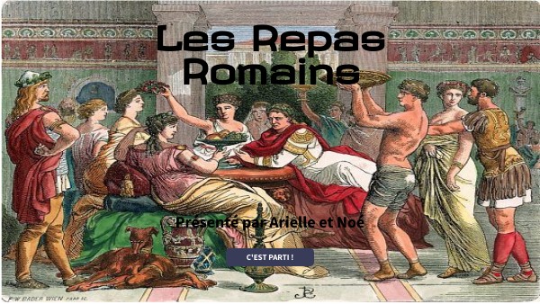 Les repas romains
