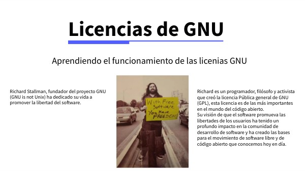 Licencias GNU | Genially