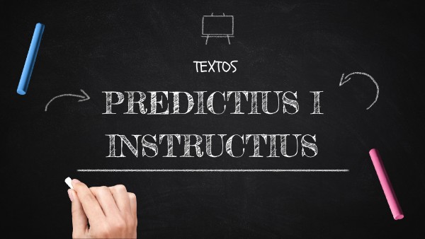 textos predictius i instructius