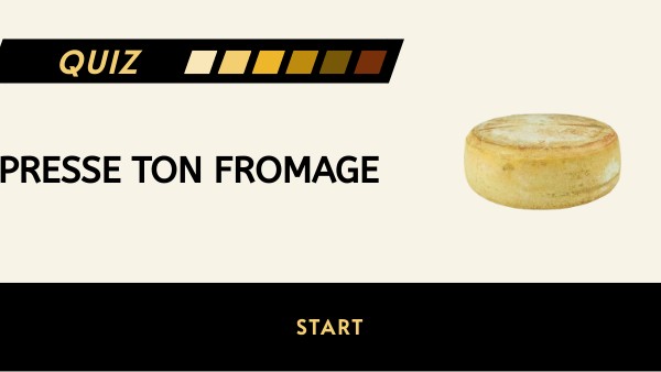 Quiz Fromage à pâte pressée groupe 6 | Genially