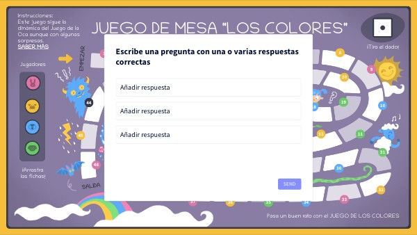 JUEGO DE MESA PARA NIÑOS "LOS COLORES" | Genially