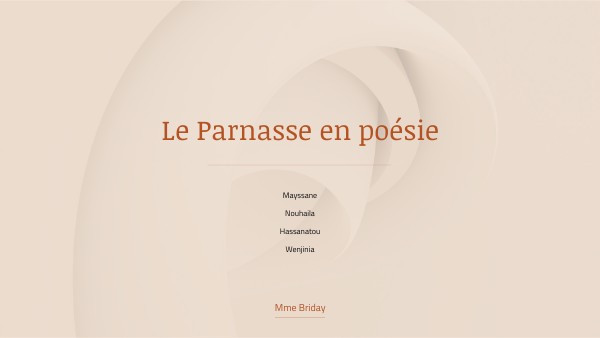 parnasse en poesie