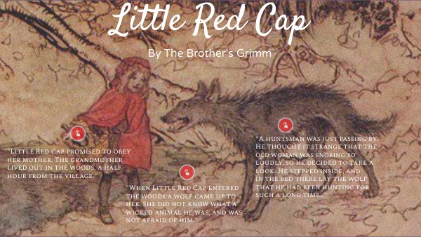 Little Red Cap, Fairy Tale One-Pager