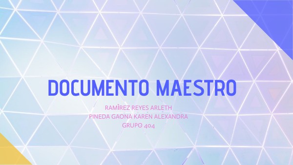 DOCUMENTO MAESTRO | Genially