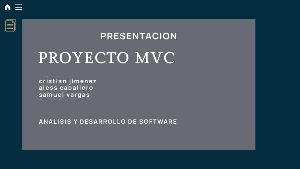 Presentacion MVC | Genially