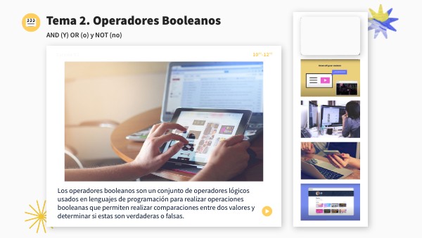 Tema 2. Operadores Booleanos