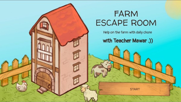 Farm escape room with Teacher Mawar