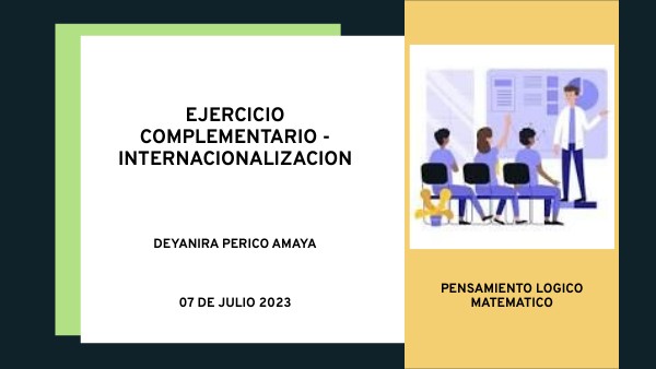 EJERCICIO COMPLEMENTARIO- INTERNACIONALIZACION