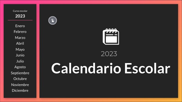 CALENDARIO CURSO 2023 | Genially