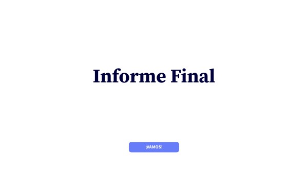 Informe final | Genially