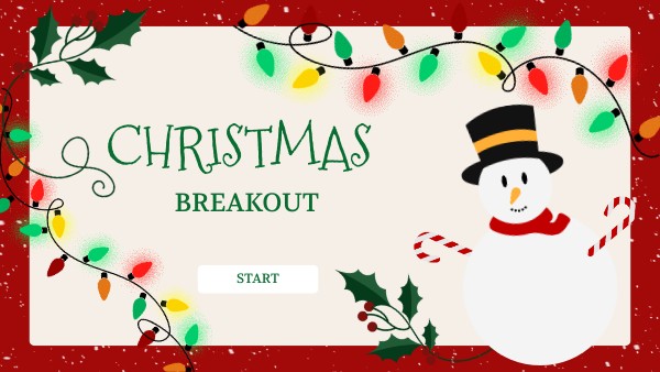 Christmas breakout | Genially