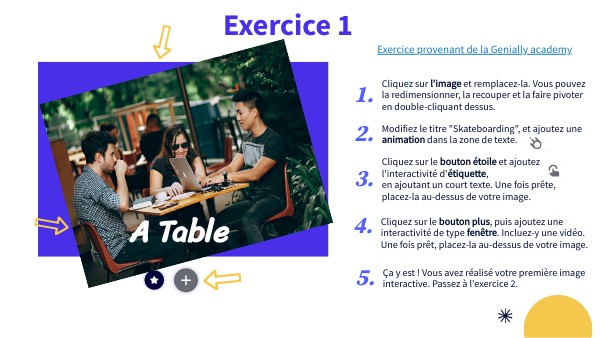 Les bases de Genially (exercice démo)