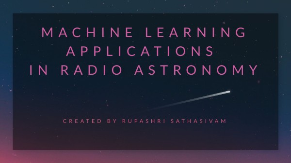 MACHINE LEARNING APPLICATIONS FOR THE JCMT | Genially