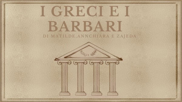 I greci e i barbari