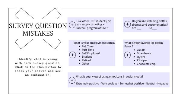 Survey Question Mistakes | Genially