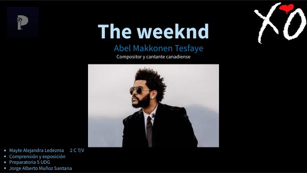 The Weeknd presentación | Genially