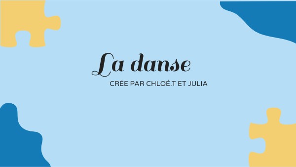 Exposé Danse | Genially
