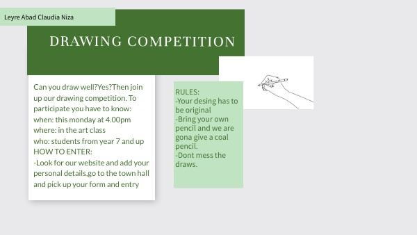 DRAWING COMPETITIONS