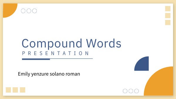 Compound words | Genially