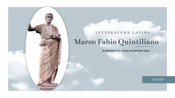 Quintiliano letteratura latina