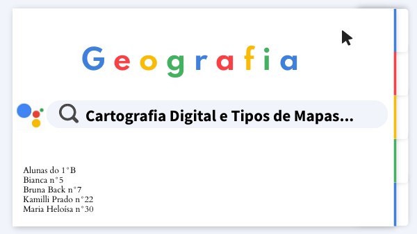 Cartografia Digital + Tipos de Mapas | Genially