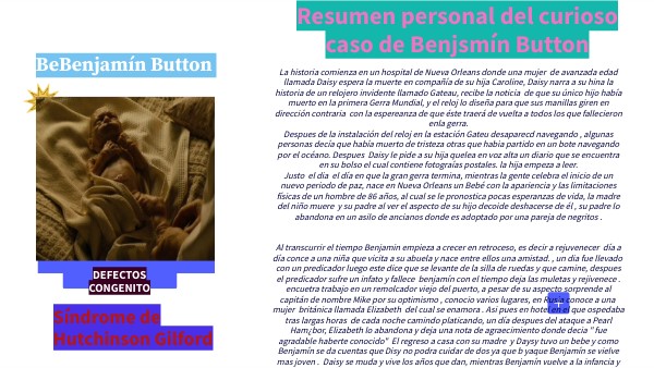 Resumen de Benjamín | Genially