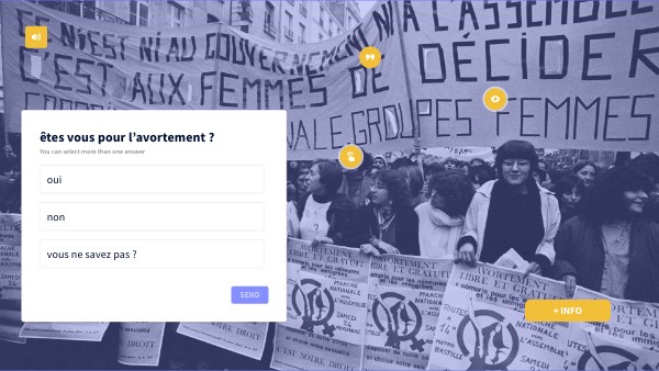 Affiche sur l'avortement. | Genially