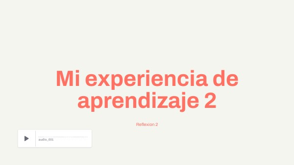 Reflexion 2 | Genially