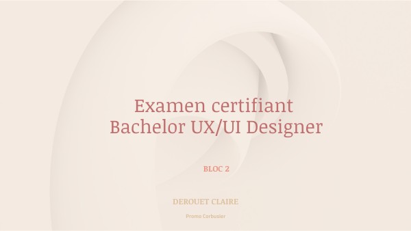 Bachelor UX/UI BLOC 2